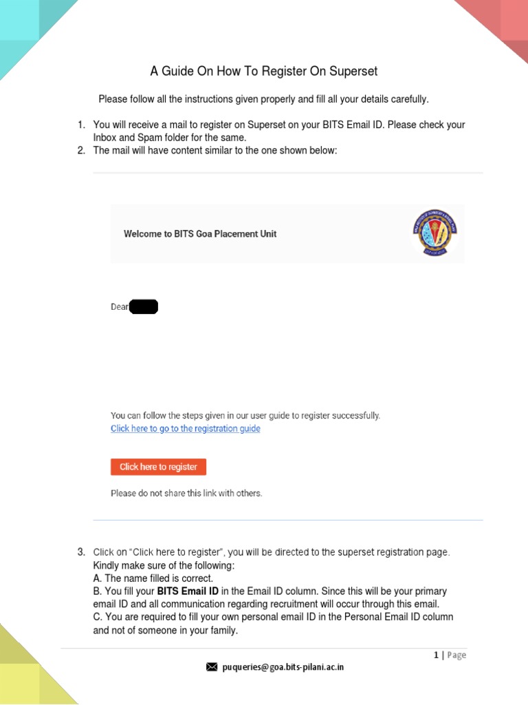 A Guide On How To Register On Superset | Download Free PDF | Computing | Computing And ...