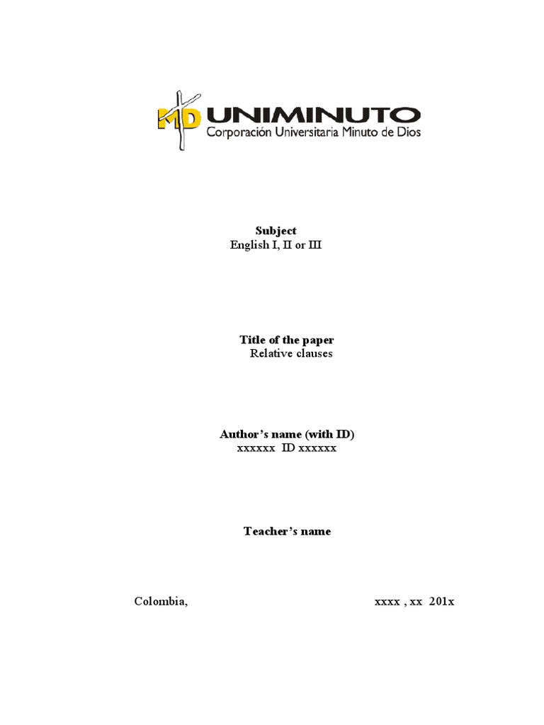 English I, II or III: Subject | PDF