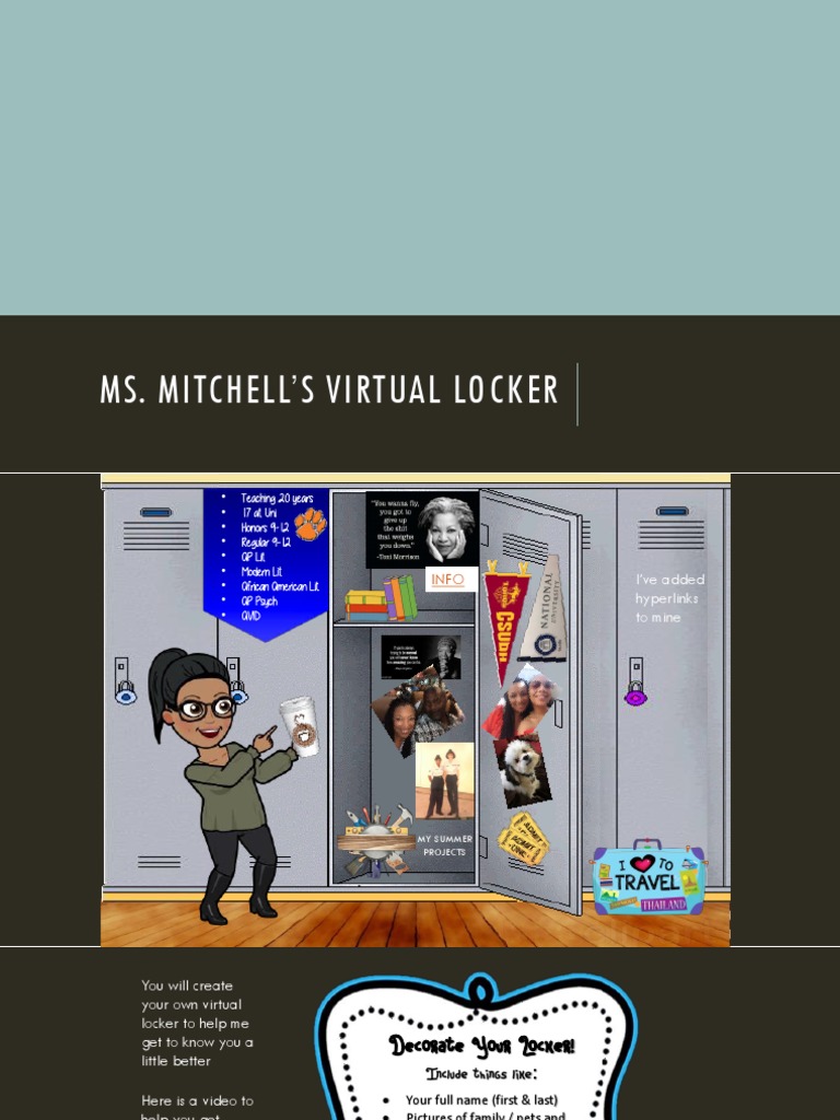 Ms. Mitchell'S Virtual Locker | PDF