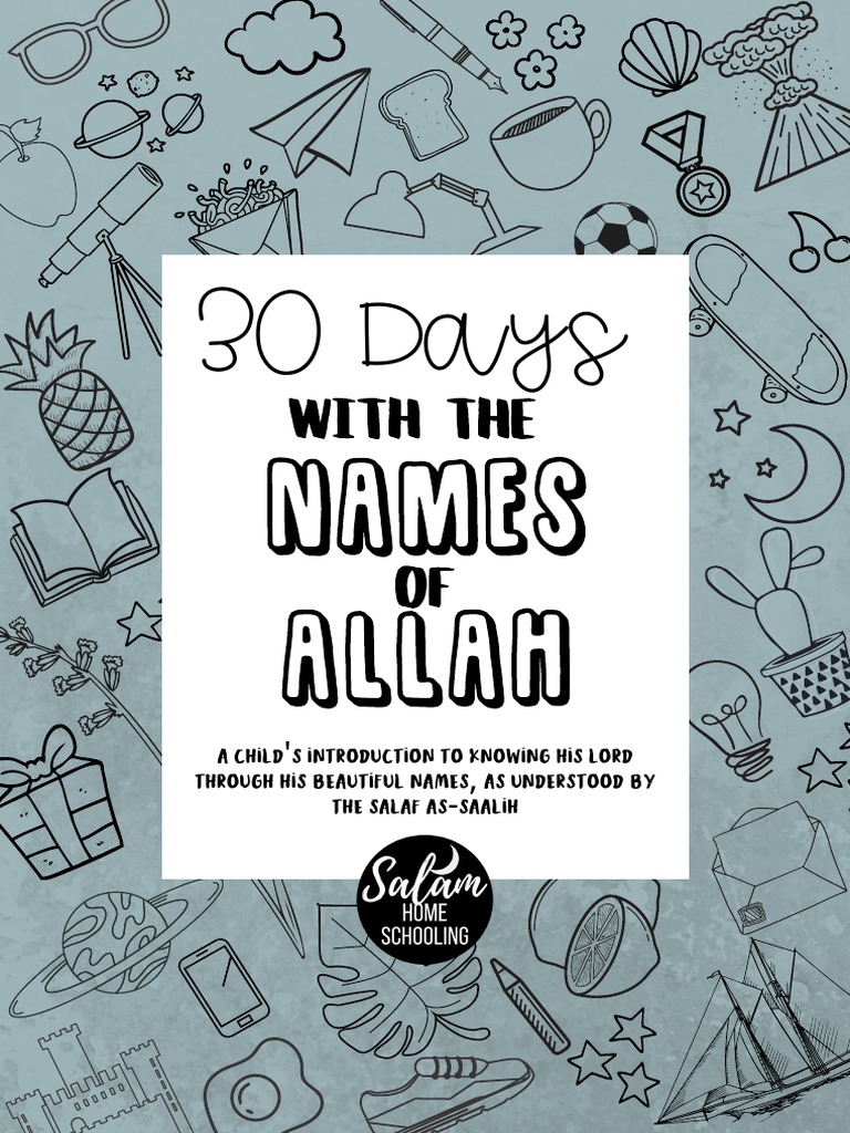 30 Days of Learning Allah's Names | PDF | God In Islam | Islamic Texts