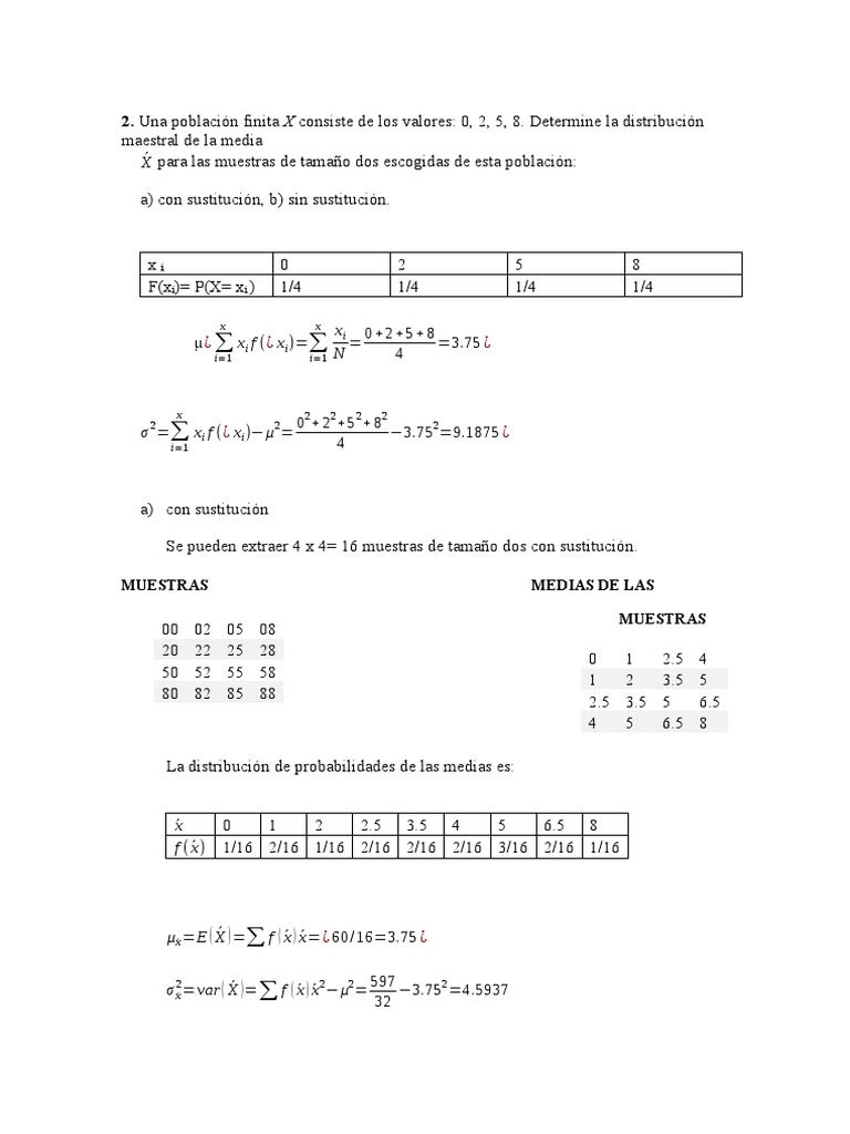 Practica Dirigida | PDF | Muestreo (Estadísticas) | Desviación Estándar