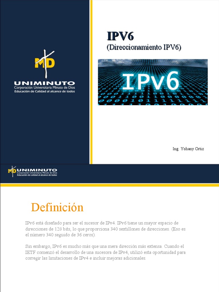Administracion de Redes - IPV6 | PDF | Yo Pv6 | Dirección IP