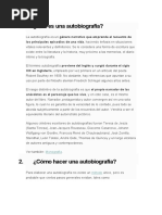 Autobiografia y Linea Del Tiempo | PDF | Autobiografías