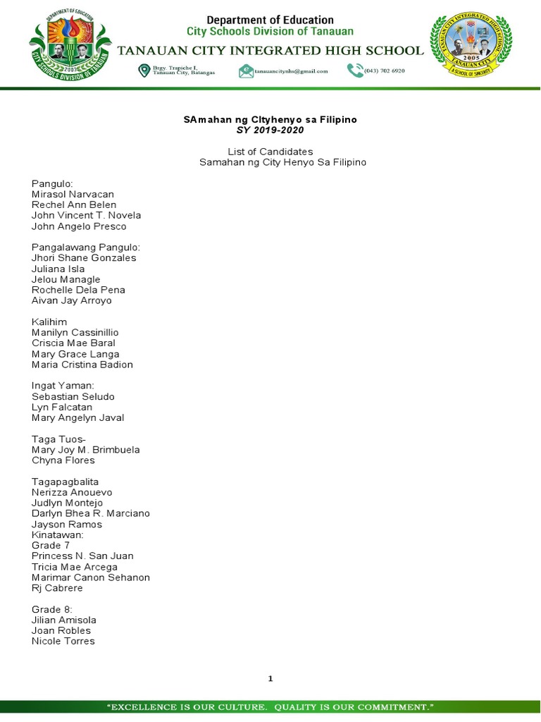 Unang Markahang pagsusulit-TEMPLATE | PDF