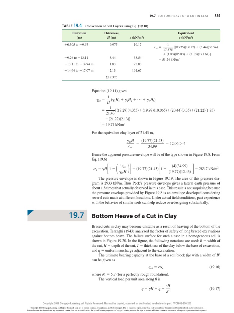 Bottom Heave of A Cut in Clay: G H H H H | PDF | Civil Engineering | Nature