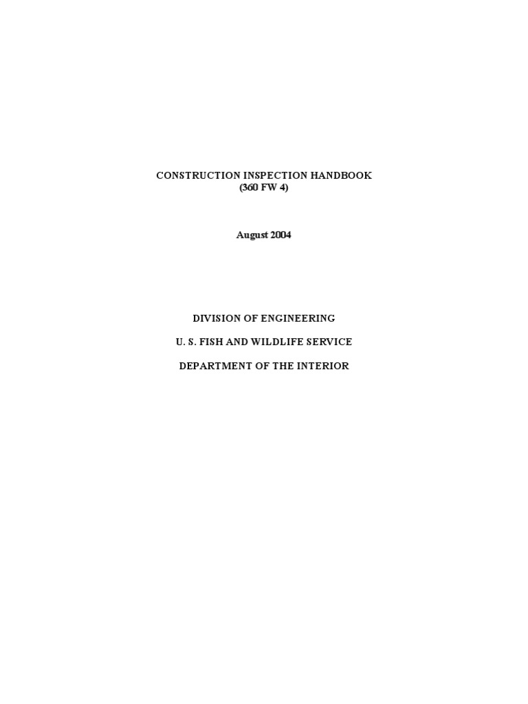 Construction Inspection Handbook | PDF