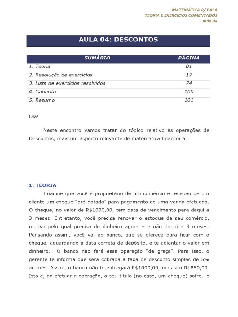Aula4 MAT | PDF