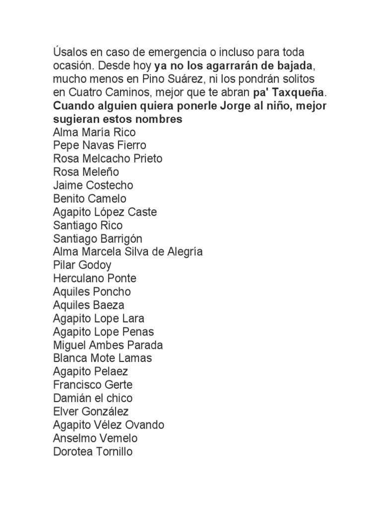 Albures de Emergencia | PDF | Alimentos