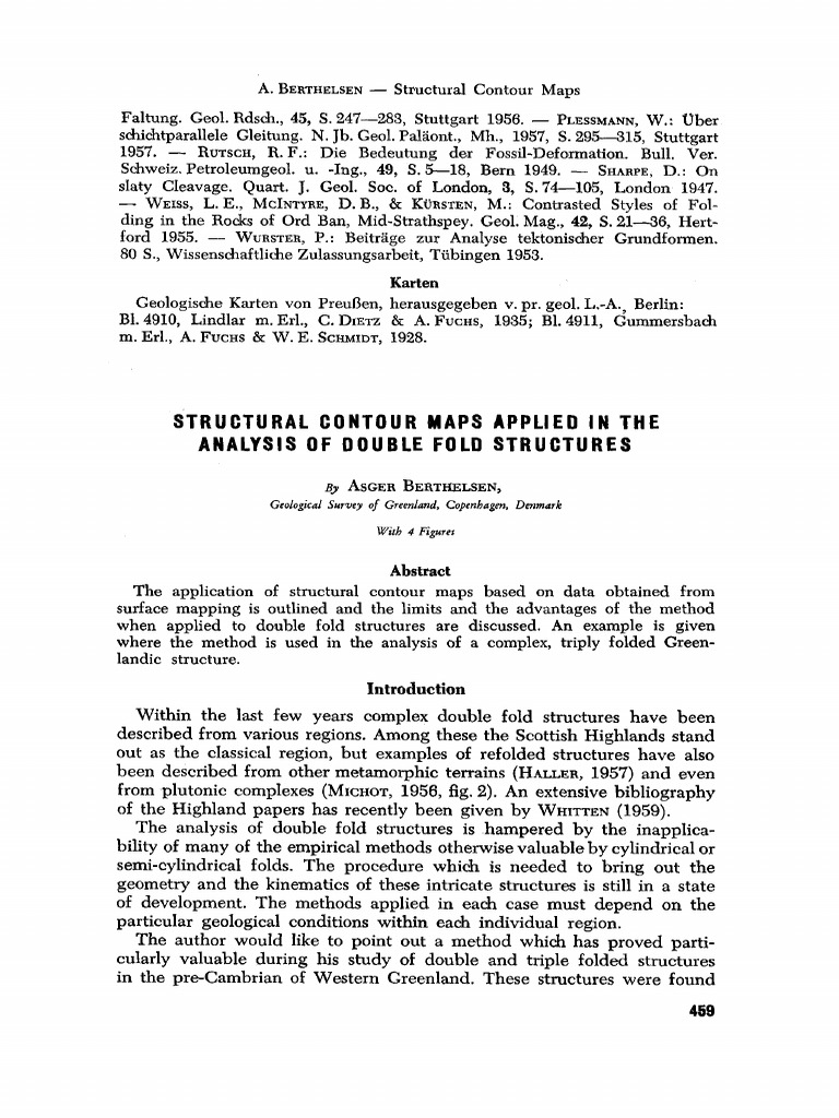 Structural Contour Maps Applied in The Analysis of Double Fold ...