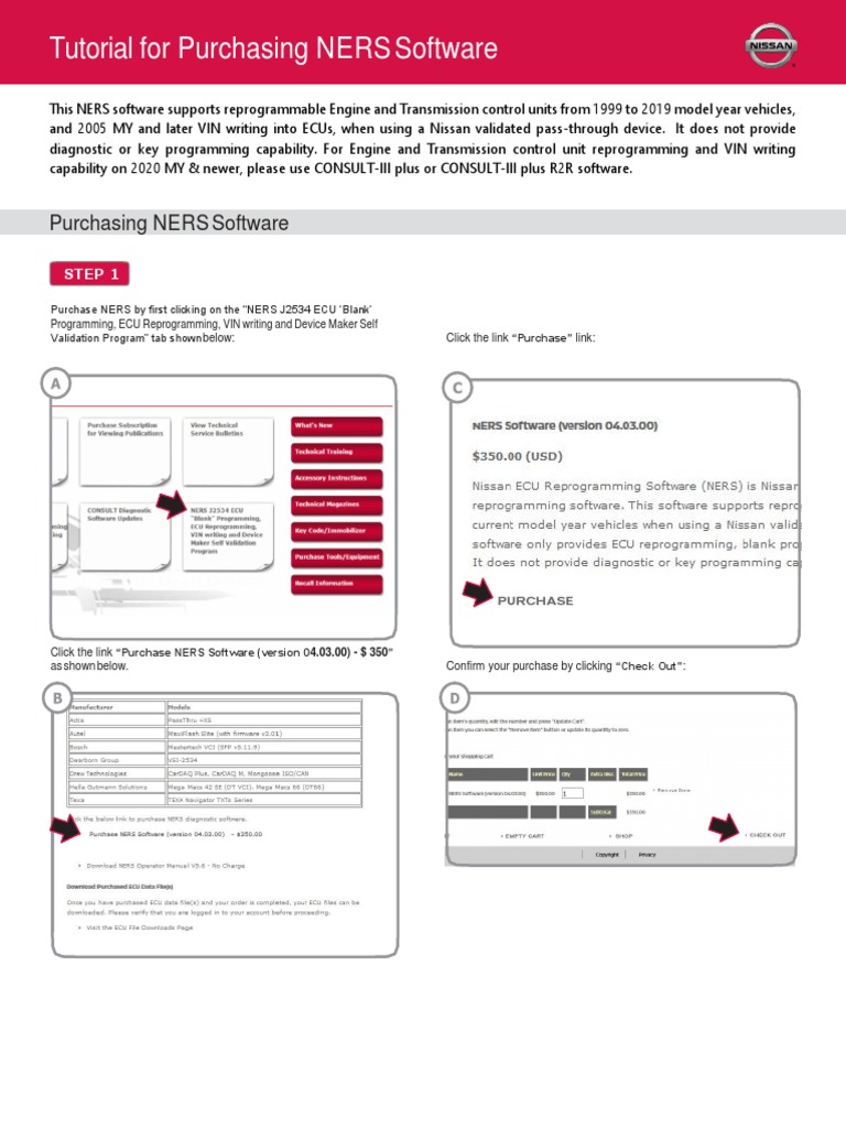 Tutorial For Purchasing NERS Software | PDF | Computer File | System Software