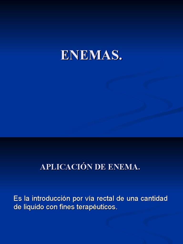 ENEMAS | PDF