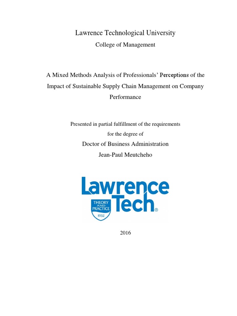A - Mixed - Methods - Analysis - of - Process Analysis | PDF | Supply ...
