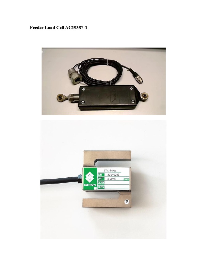 Feeder Load Cell AC19387-1 | PDF | Materials | Building Engineering