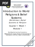 Module - INTRODUCTION TO WORLD RELIGION - Grade 12 | PDF | Jesus ...
