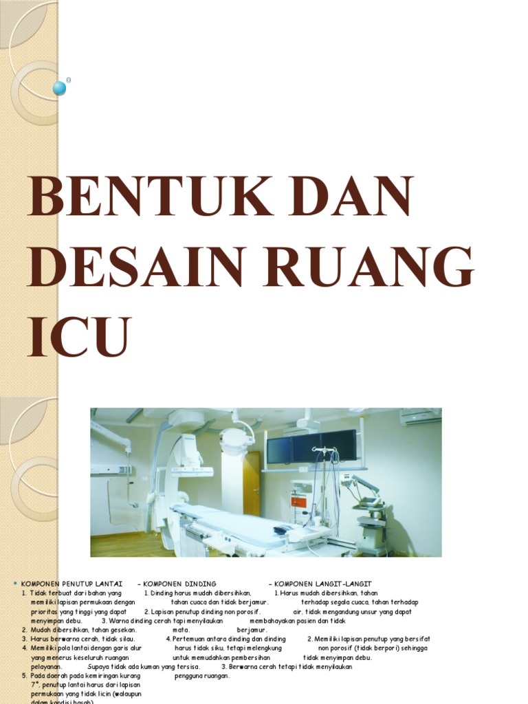 Bentuk Dan Desain Ruang Icu | PDF