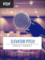 Gaddie Pitch Cheat Sheet | PDF