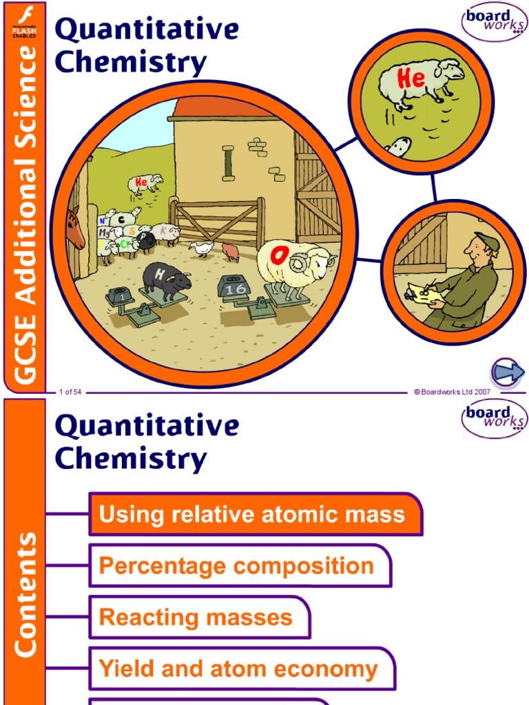 Quantitative Chemistry | PDF | Mole (Unit) | Chemical Substances