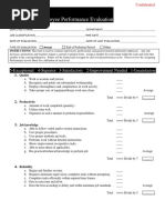 Crew Performance Evaluation Form | PDF | Performance Appraisal | Business