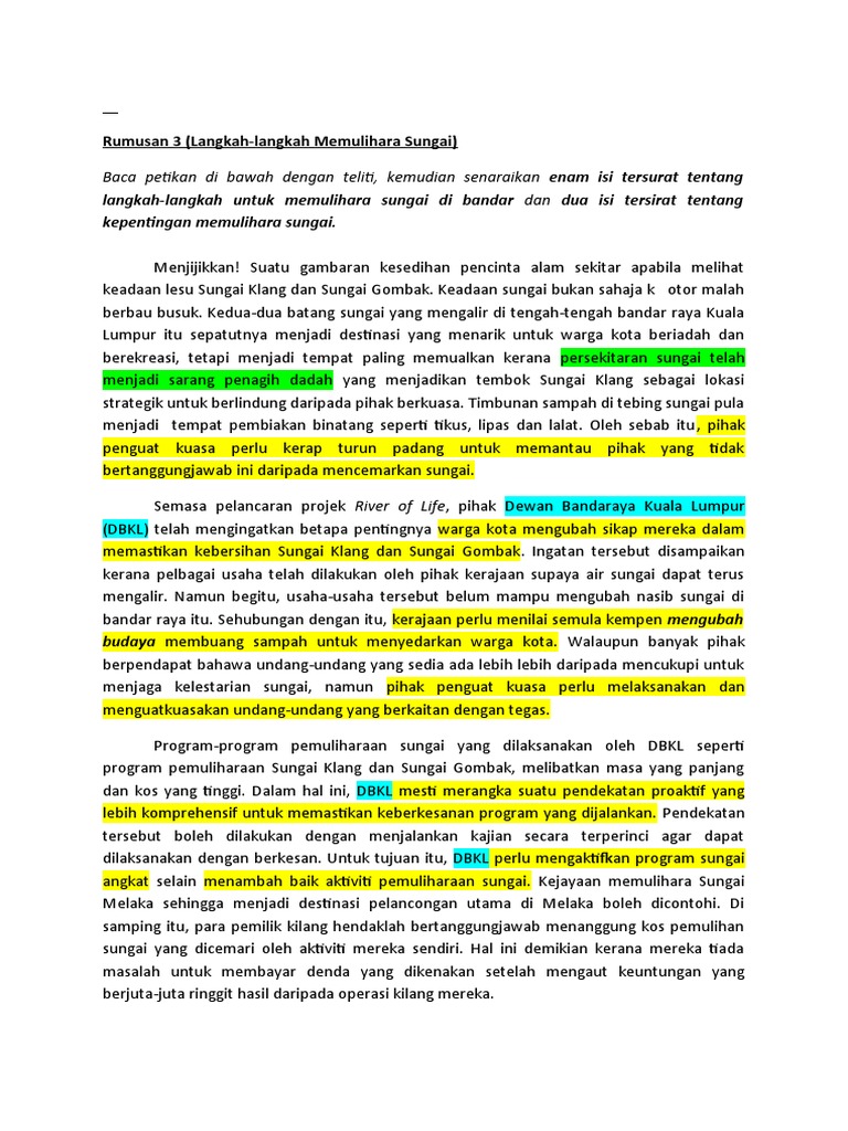 Rumusan 3 | PDF | Sains & Matematika