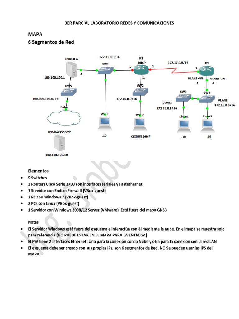 Lab GNS3 New2 PDF | PDF | Enrutador (Computación) | Dirección IP