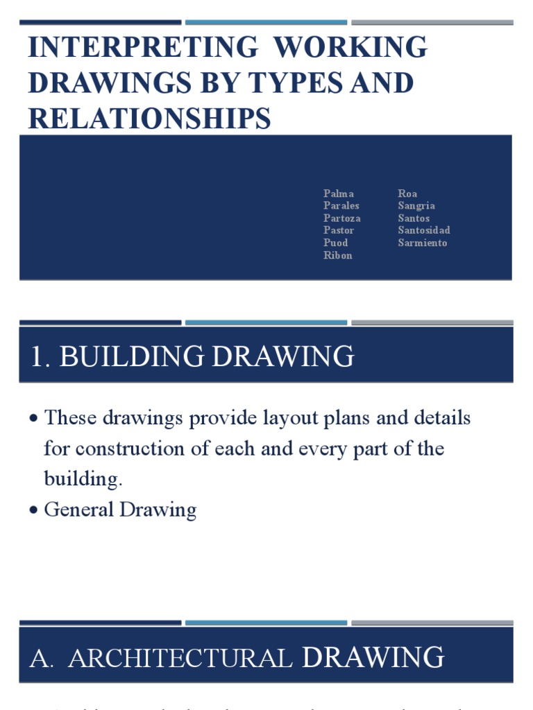 Interpreting Working Drawings by Types and Relationships | PDF | Civil ...