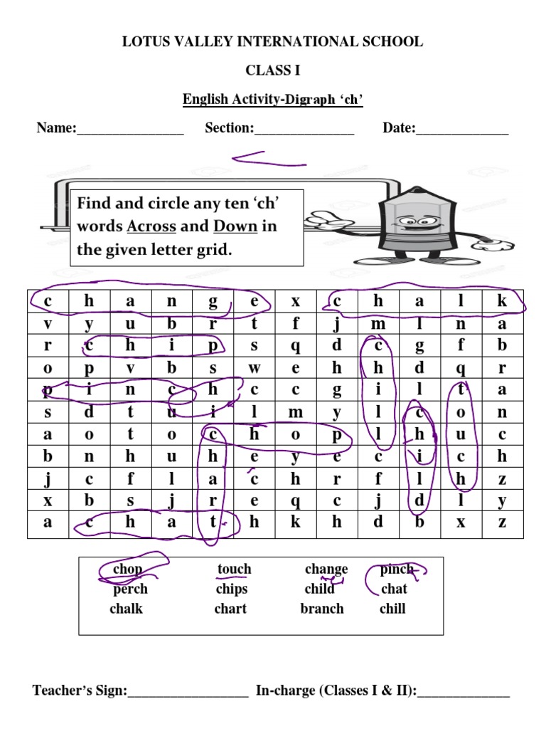 Activity (Digraph CH) PDF | PDF