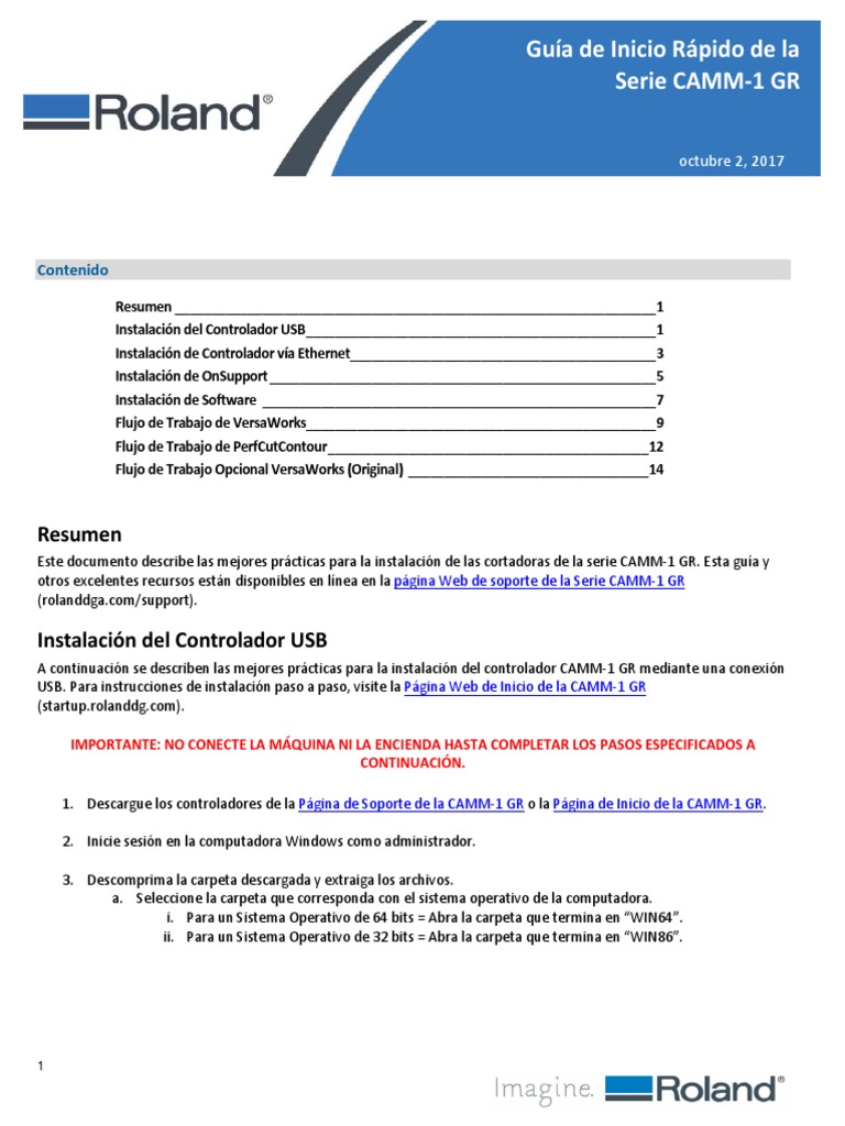 CAMM-1 GR Cutter Quick Start Guide - Español | PDF | Dirección IP ...