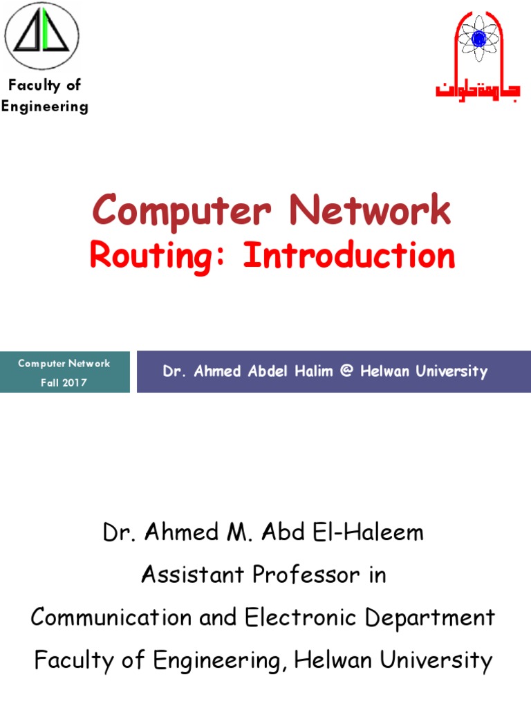Computer Network: Routing: Introduction | PDF | Routing | Router ...