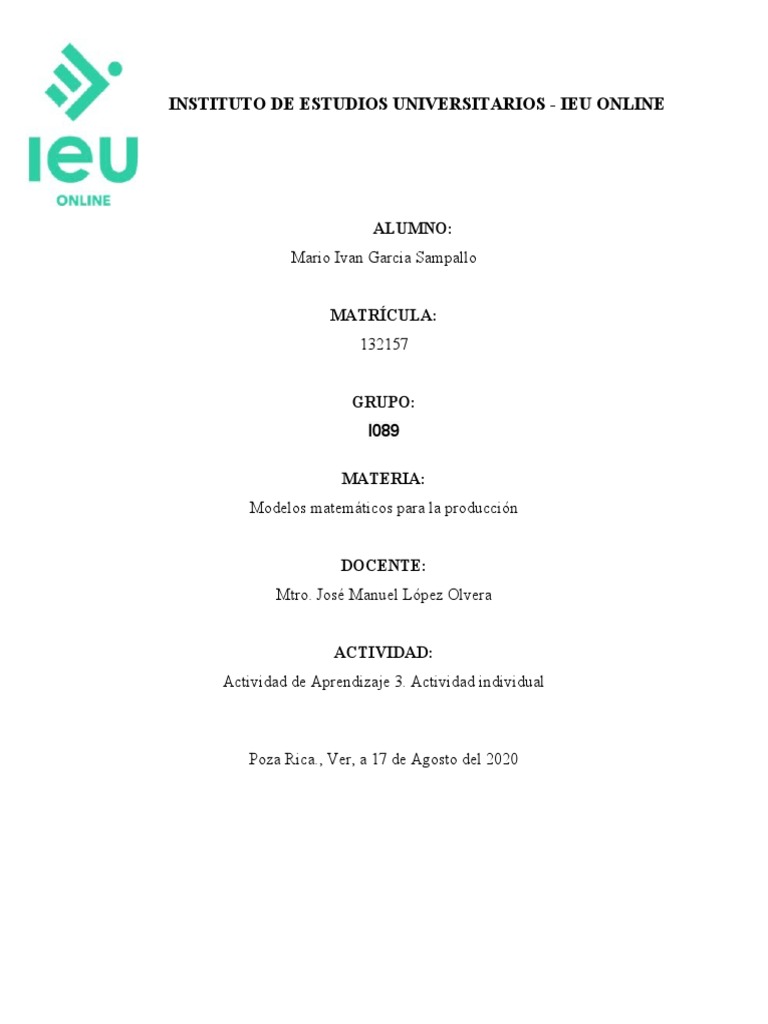 Modelos Matemáticos para La Producción Act3 | PDF | Ruleta | Probabilidad