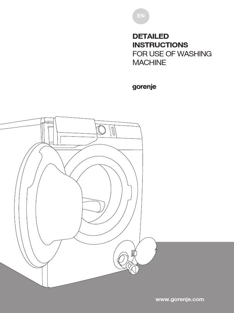 For Use of Washing Machine: Detailed Instructions | PDF | Washing ...