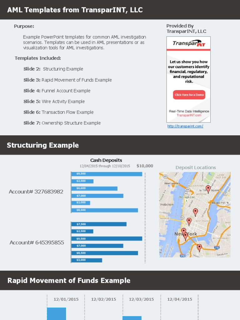Aml Templates From Transparint, LLC | PDF | Money Laundering | Banking