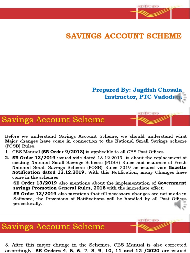 Postal Savings Account Guide | PDF | Deposit Account | Banking