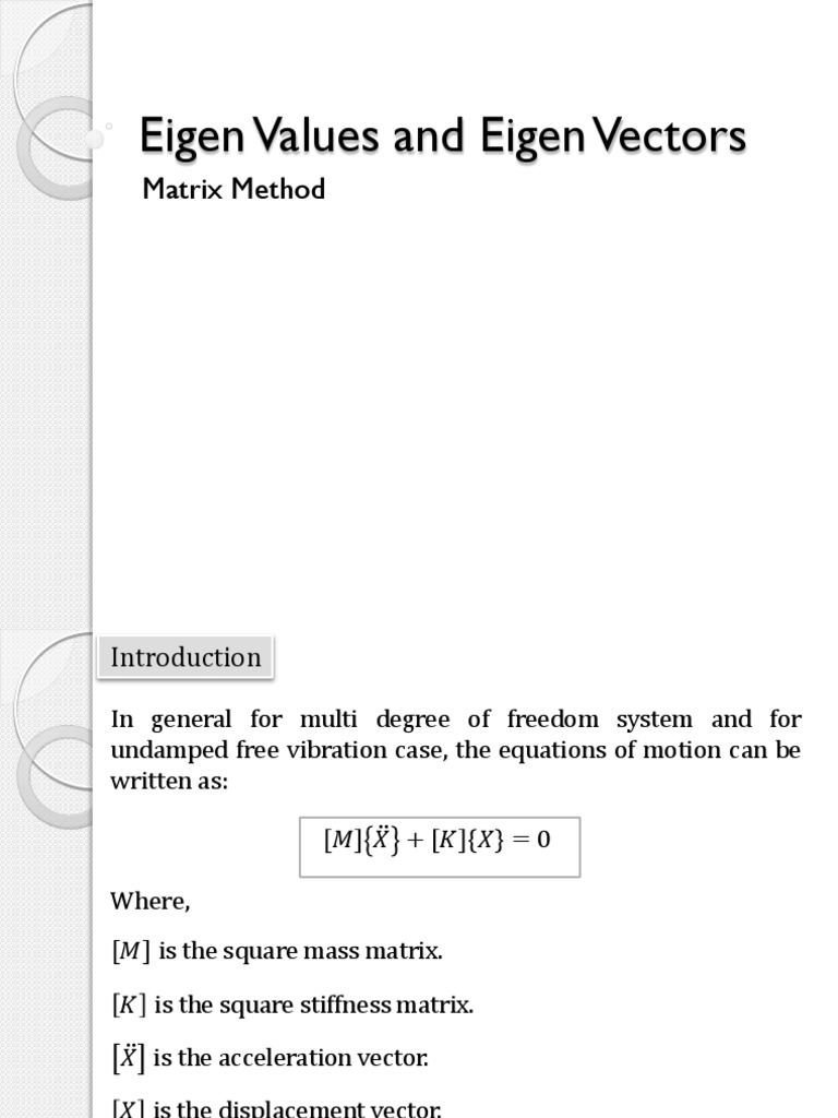Eigenvalues & Eigenvectors Guide | PDF | Eigenvalues And Eigenvectors | Normal Mode