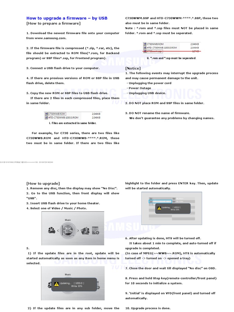 How To Upgrade A Firmware - by USB | PDF | Computer File | Read Only Memory