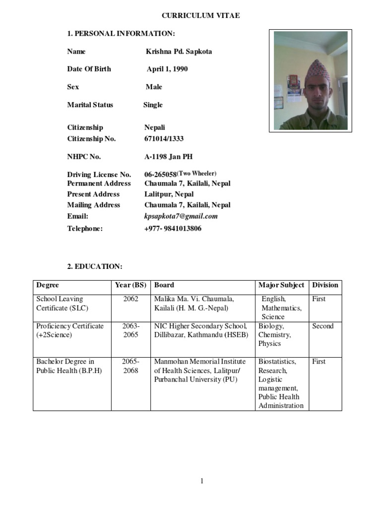 CV Krishna PDF | PDF | Nepal | Science