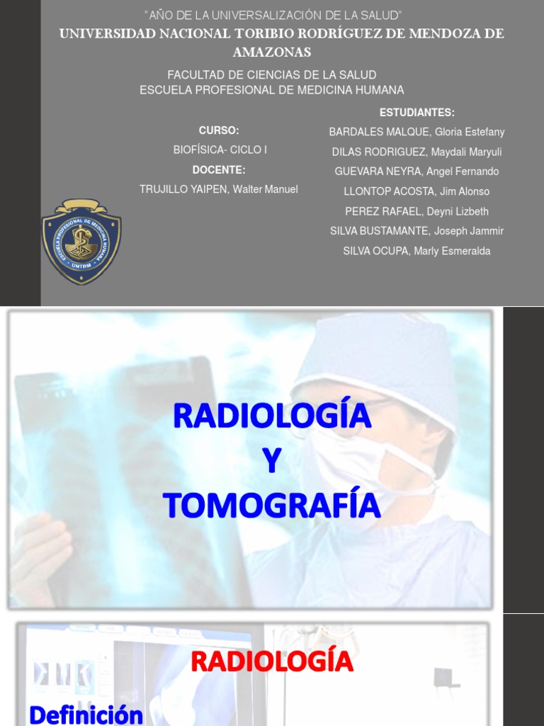 Biofisica - Grupo 3 - Radiologia y Tomografia | PDF | Tomografía de ...