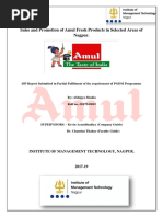 Amul Production Process Overview | PDF | Milk | Dairy