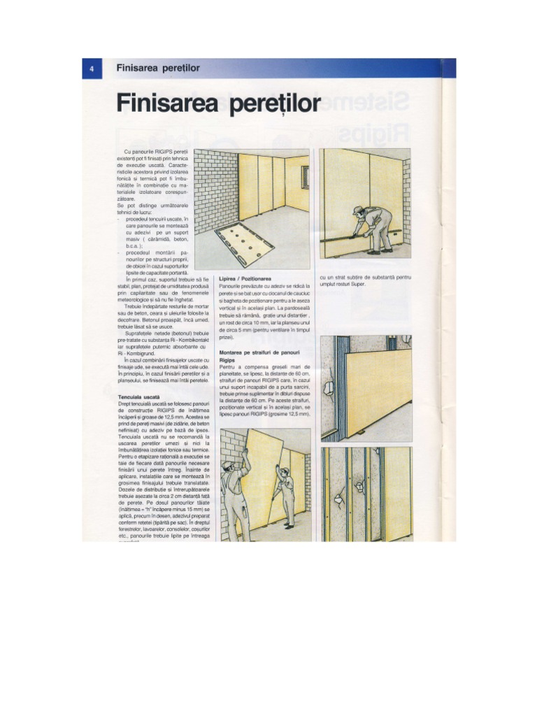 Ghid de Montaj Pereti Rigips | PDF