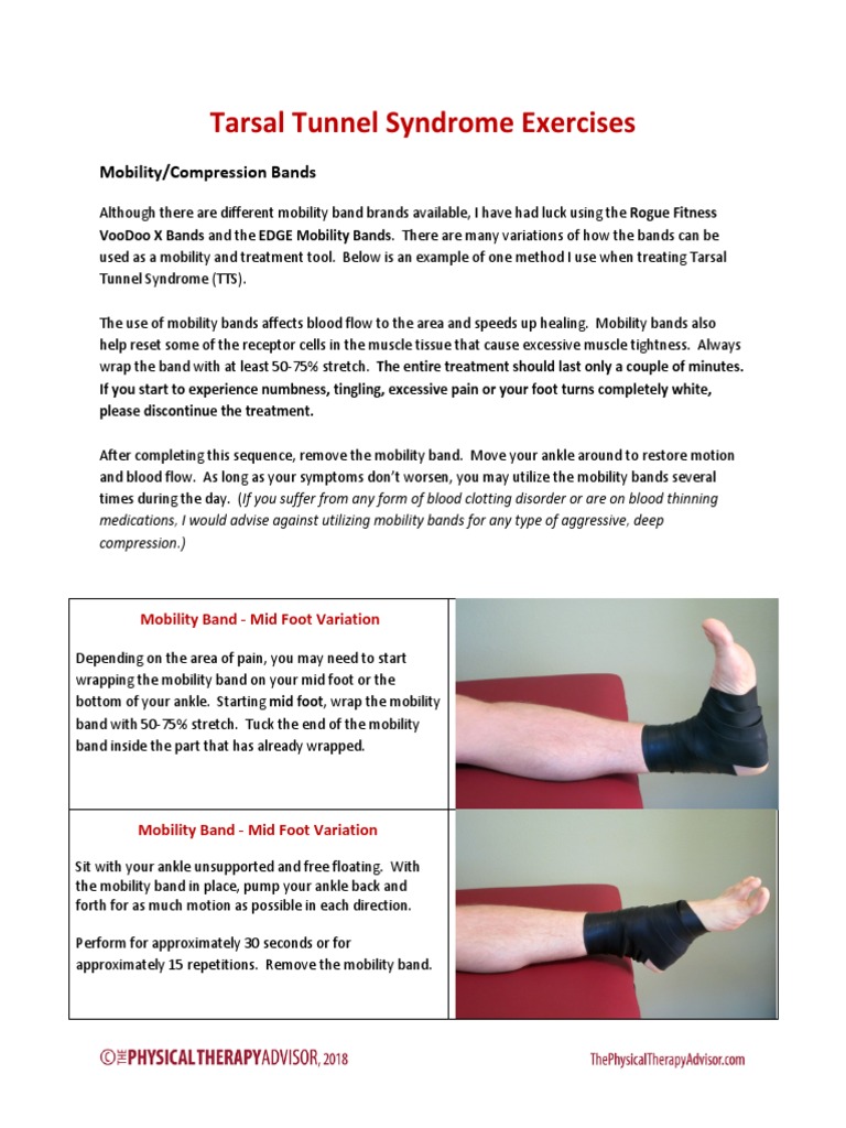 Tarsal Tunnel Syndrome Exercises PDF | PDF | Balance (Ability) | Foot