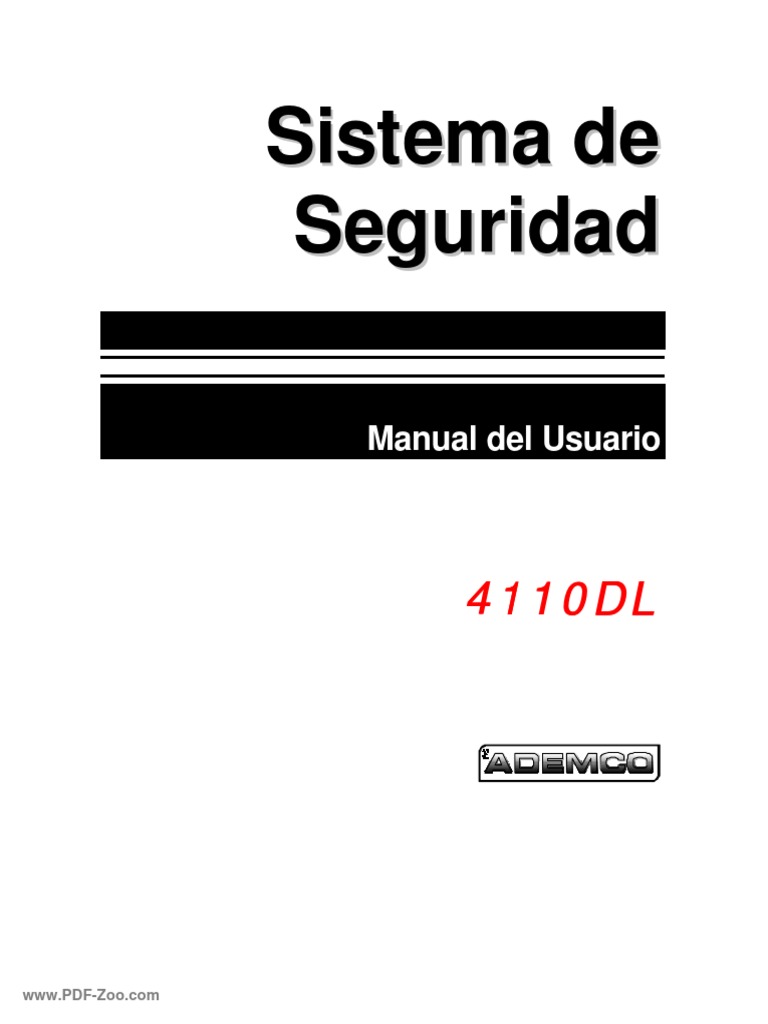 Ademco 4110DL User Manual | PDF | Teclado | Science