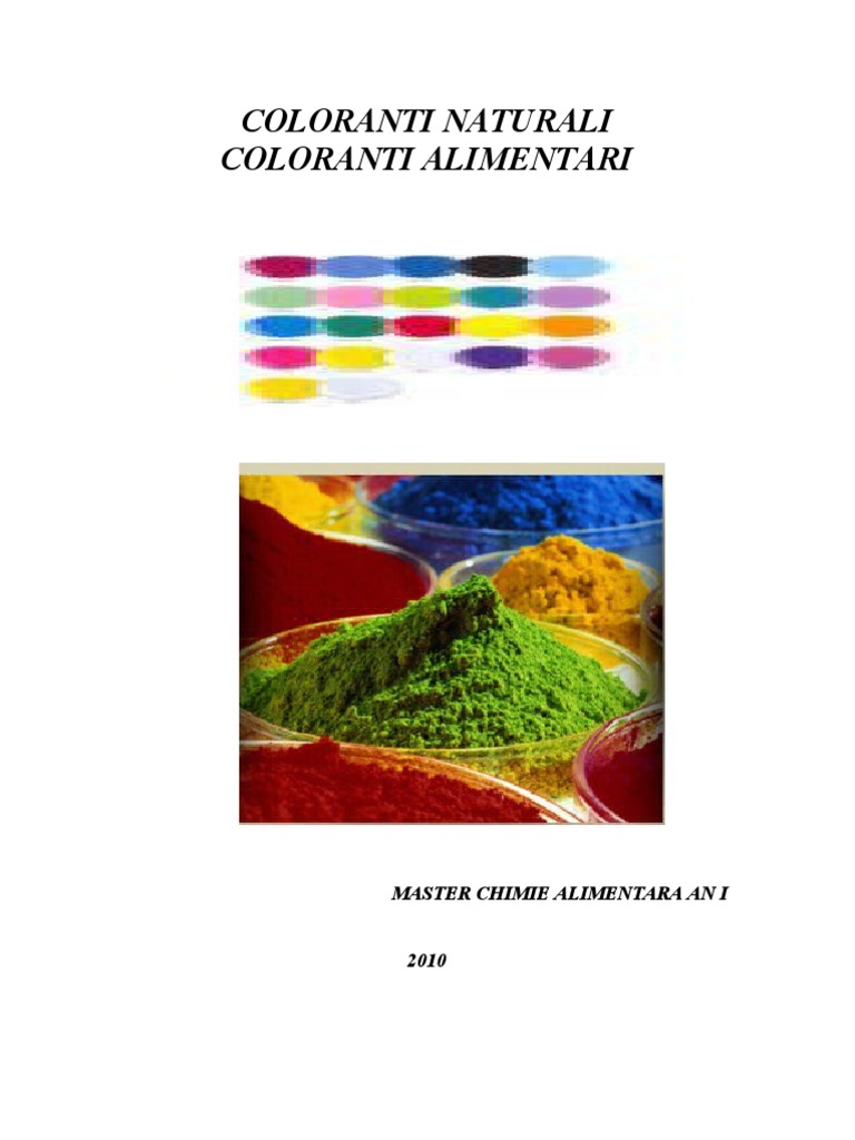 COLORANTI NATURALI Alimentari | PDF