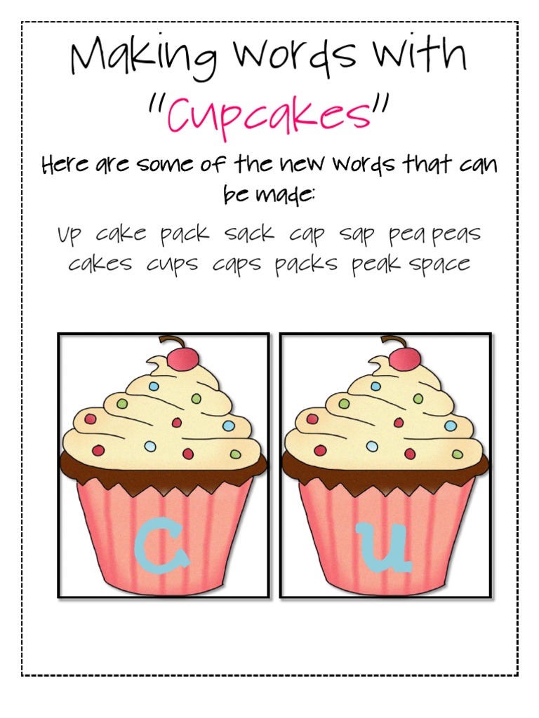 Cupcake Making Words | PDF | Art
