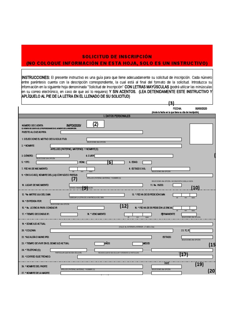 Formatos - Pdi 2020 | PDF | Privacidad de la información | Ciudad de México