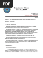 DoD Instruction 8500.01 on Cybersecurity | PDF | United States ...