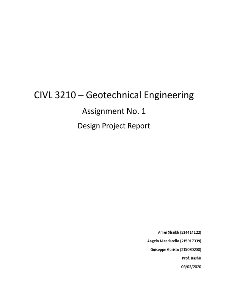 Geotech Report1 Site Soil Properties | PDF | Soil Mechanics | Solid Mechanics