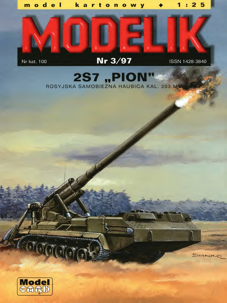 Modelik 1997.03 2S7 Pion PDF | PDF