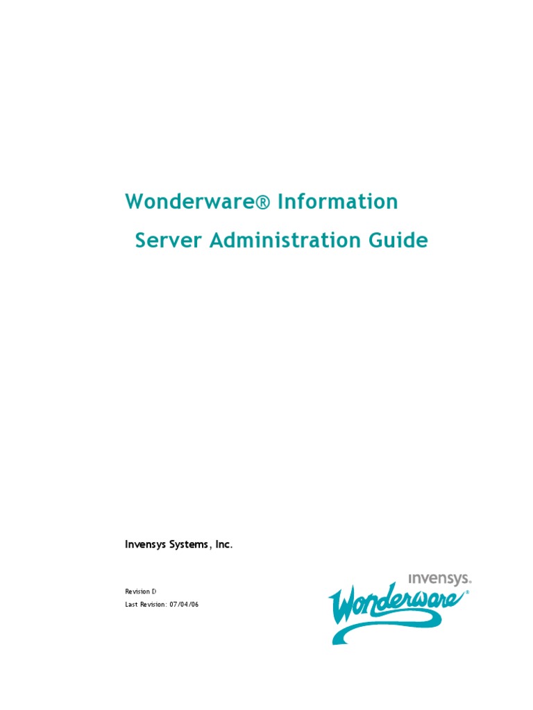 WIS Administration Guide | PDF | Server (Computing) | World Wide Web