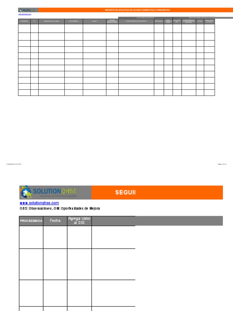 Formato de SACP | PDF | Business | Informática y tecnología de la ...