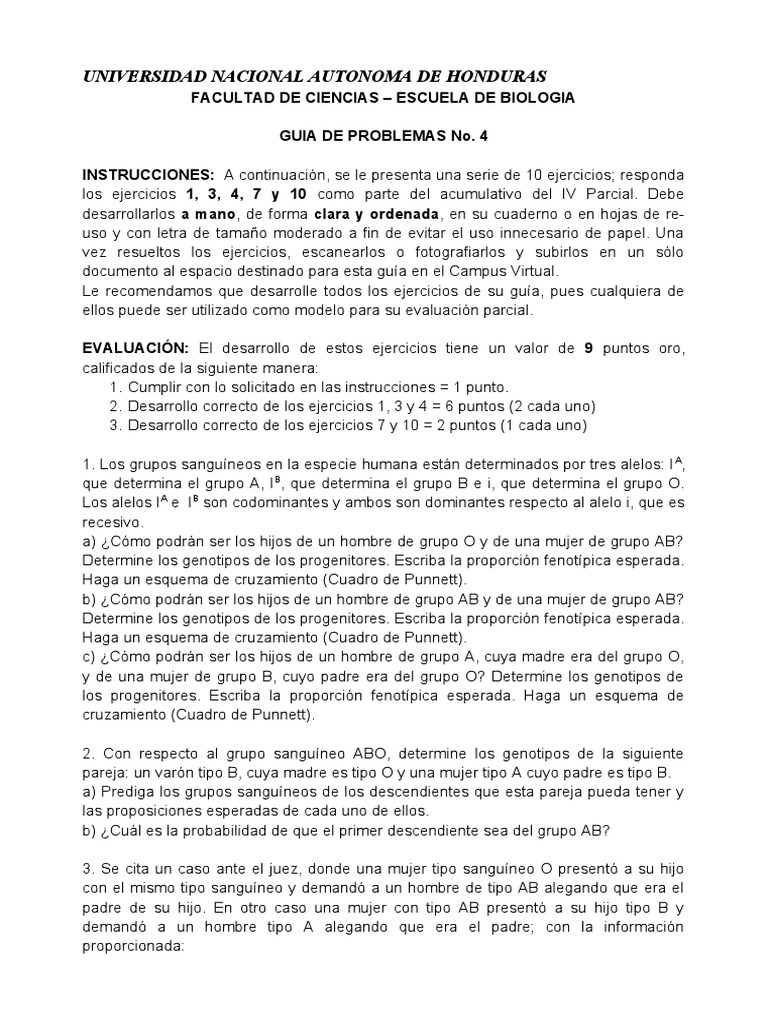 Guia 4-Alelos Múltiples, Penetrancia y Expresividad Jul-2020 | PDF ...