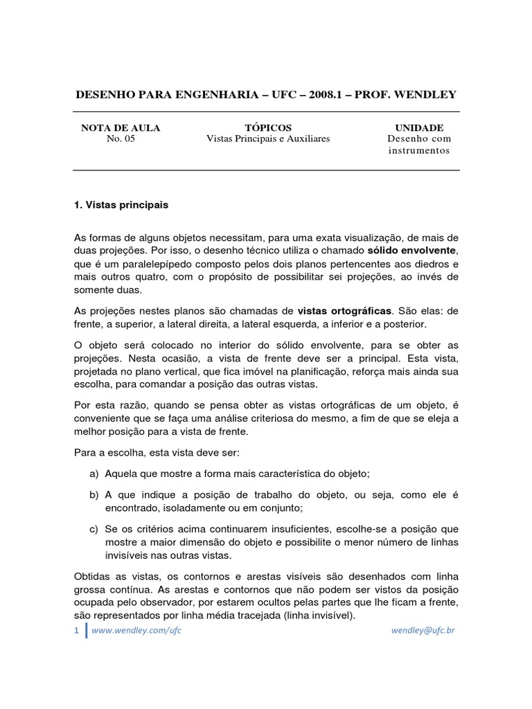 3 Diedro | PDF | Perspectiva (gráficos) | Desenho técnico